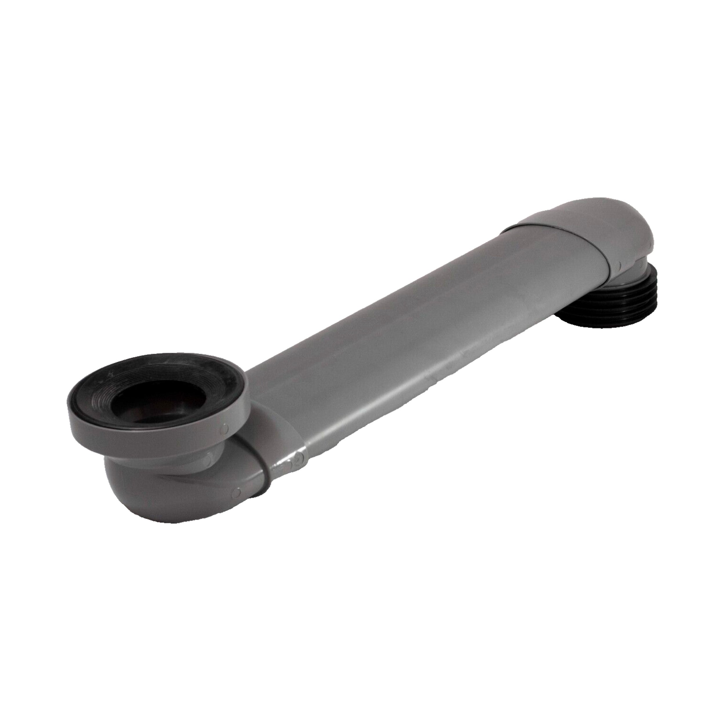 U900620 - Toilet Pipe Connector, Adjustable Length, PVC Intersan/AquaD